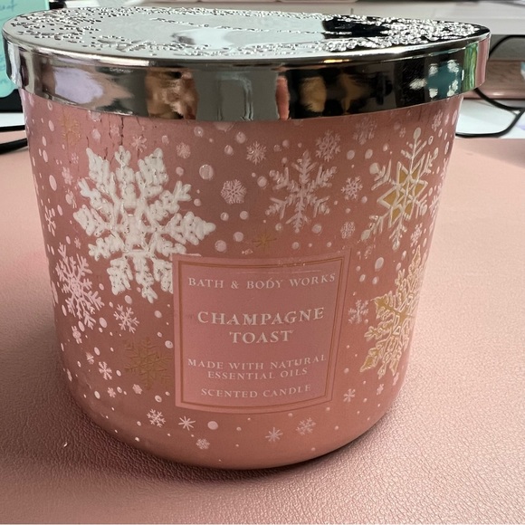 Bath & Body Works | Accents | Champagne Toast 3 Wick Candle New | Poshmark